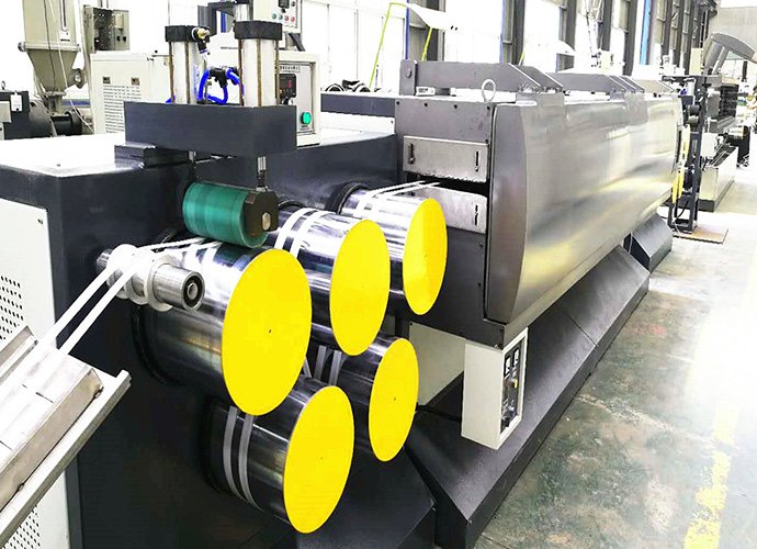 PET strap band production line_PET 2 strap band extrusion machinery