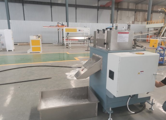 PP polypropylene concrete reinforcing fiber filament production line ...